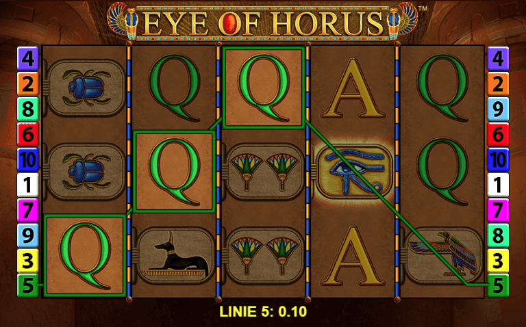 Eye of Horus kostenlos spielen ohne Anmeldung Automatenspiele X
